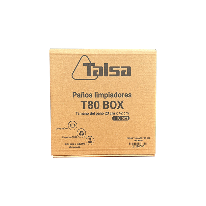 Caja de Paños reutilizables Talsa T80 Box X 110 unidades